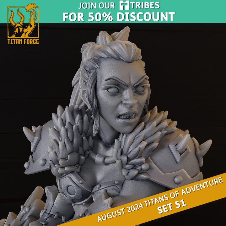 3D Printable RPG - DnD Hero Characters - Titans of Adventure Set 51 by Titan Forge Miniatures
